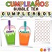 Bubble Tea- Birthday Display | Birthday Bulletin Board- Bilingual - Etsy