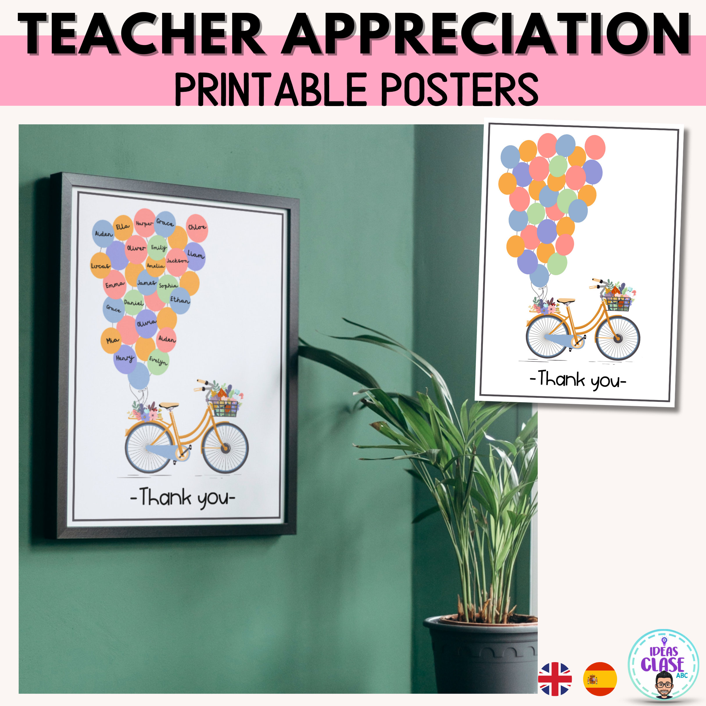 Teacher Appreciate Gifts -printable Digital Posters- Class Gift ...