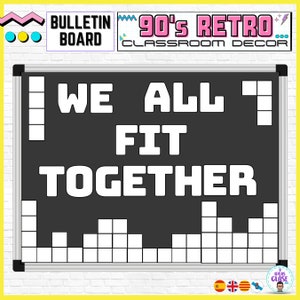 Retro Back to School Bulletin Board Kit- Retro Mural Back to School - Etsy