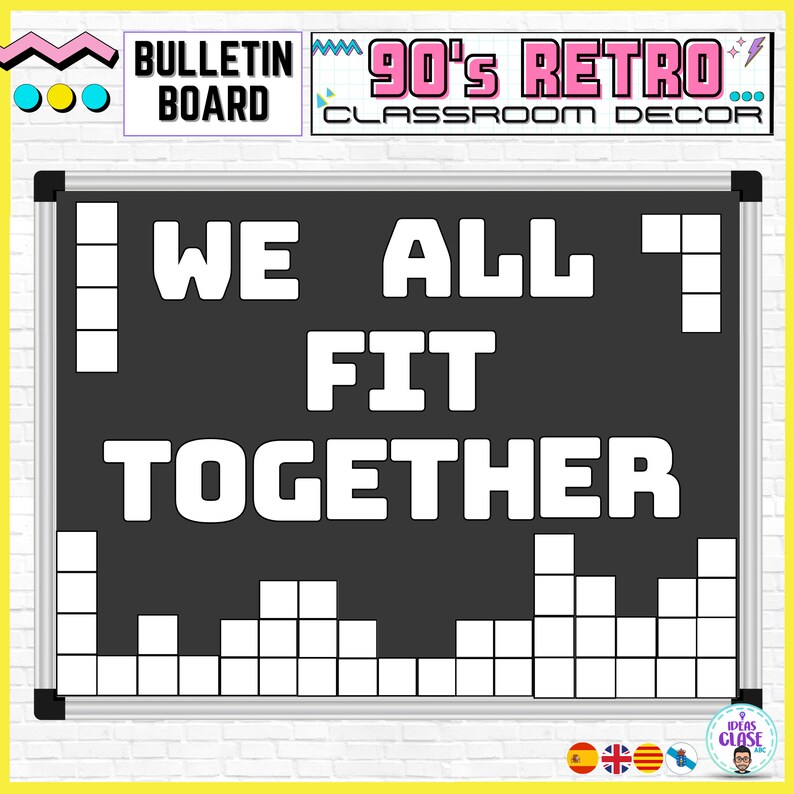 Retro Back to School Bulletin Board Kit- Retro Mural Back to School - Etsy