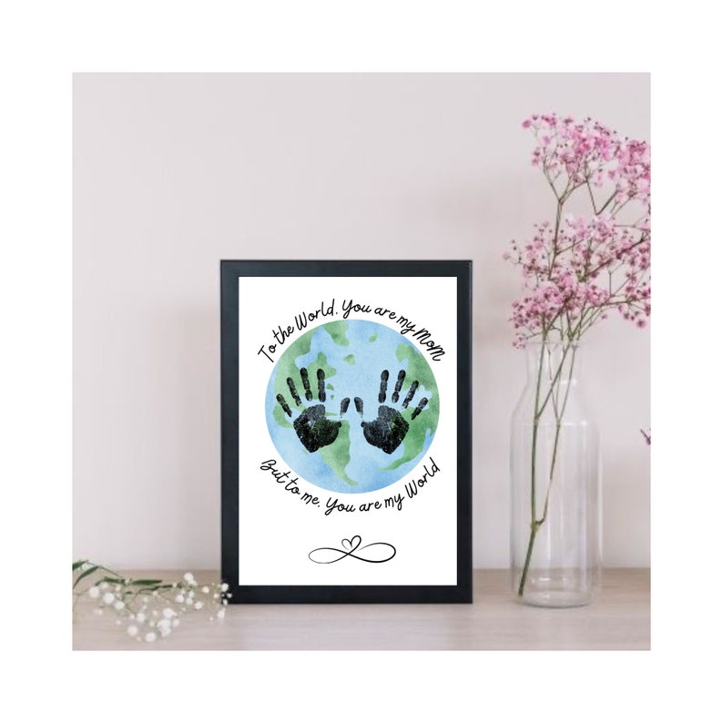 Mothers Day Keepsake Printable Kids' Thumbprint Teacher and Parent ...