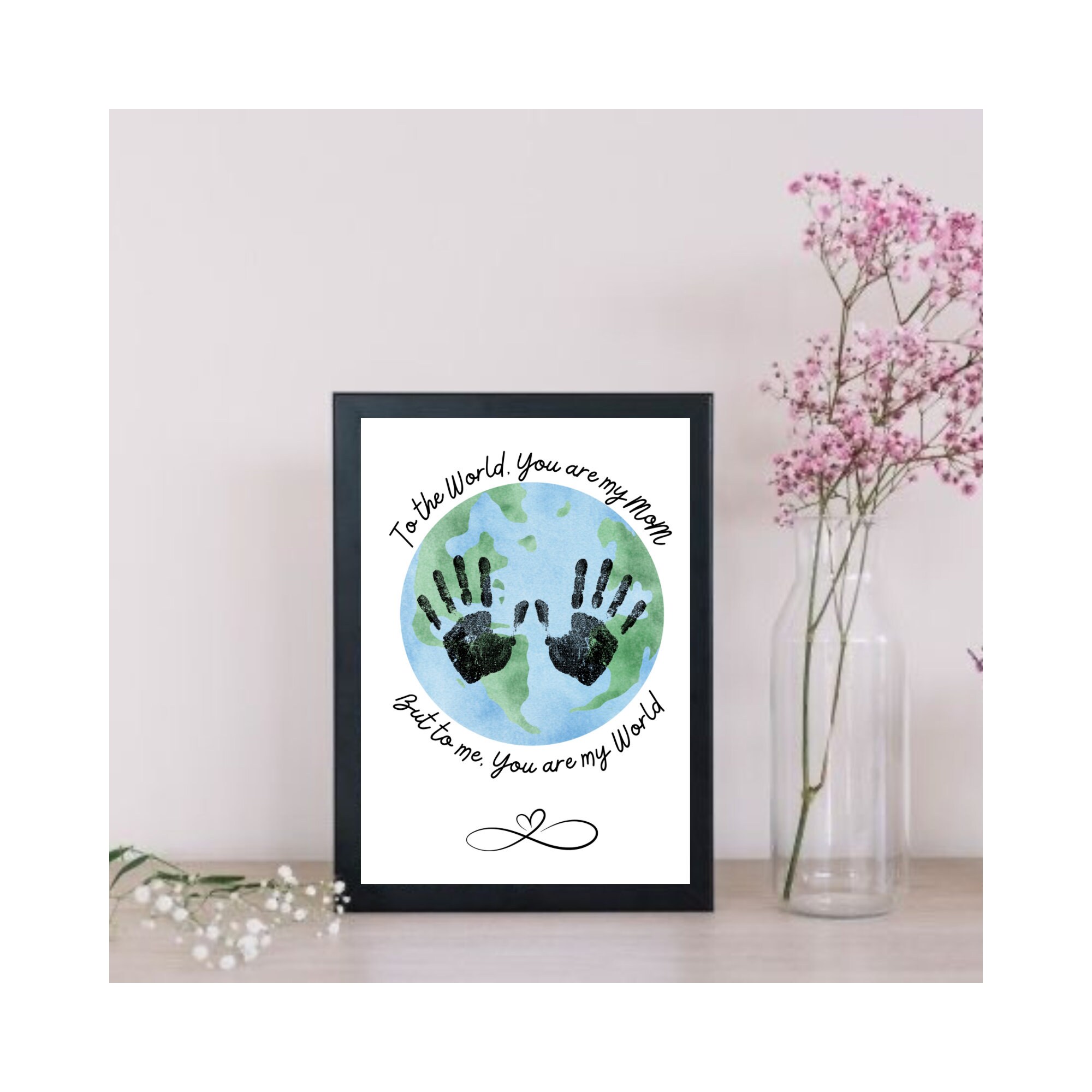 Mothers Day Keepsake Printable Kids' Thumbprint Teacher and Parent ...