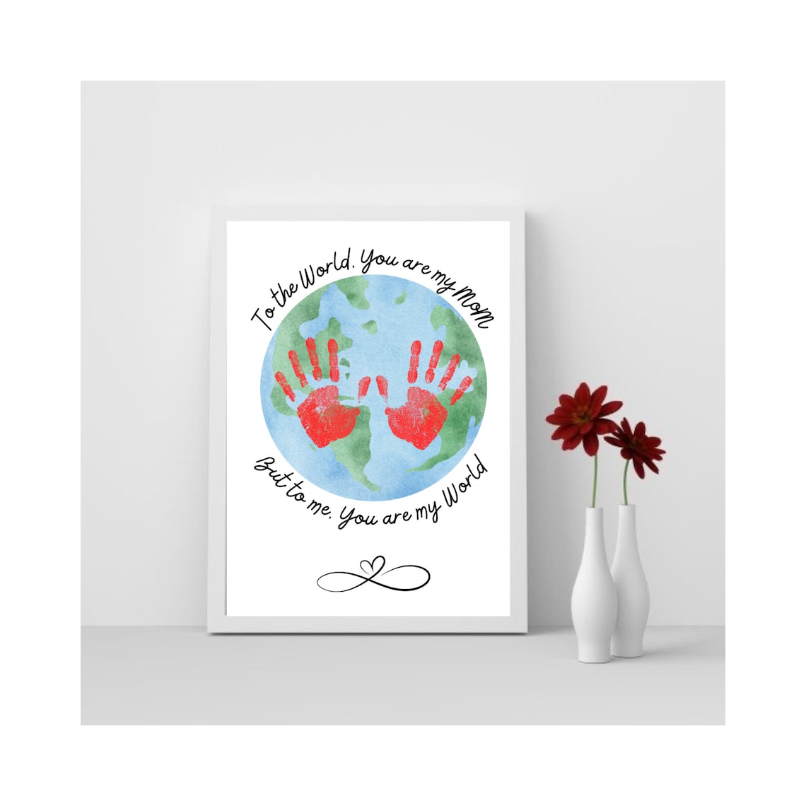 Mothers Day Keepsake Printable Kids' Thumbprint Teacher and Parent ...