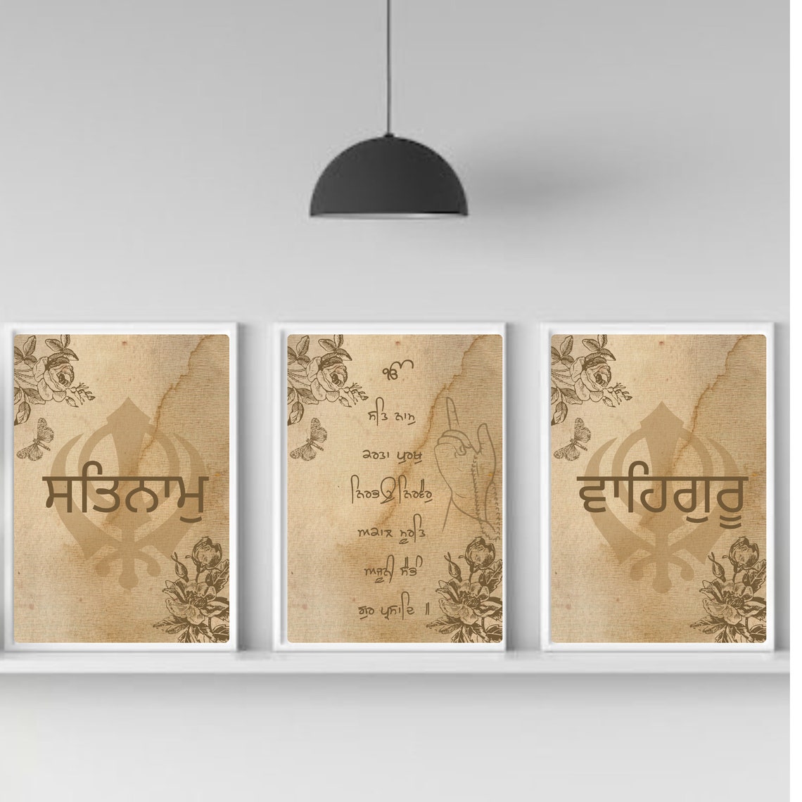 Mool Mantar/ 3 Pack Sikh Wall Art, Home Decor, House Warming Gift, Sikh ...