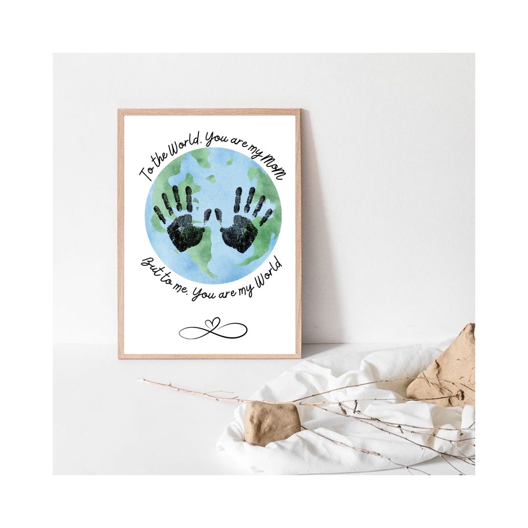 Mothers Day Keepsake Printable Kids' Thumbprint Teacher and Parent ...