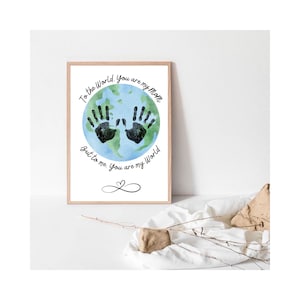 Mothers Day Keepsake Printable Kids' Thumbprint Teacher and Parent ...