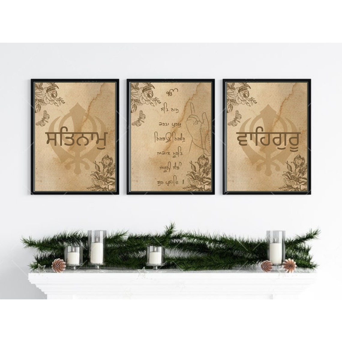 Mool Mantar/ 3 Pack Sikh Wall Art, Home Decor, House Warming Gift, Sikh ...