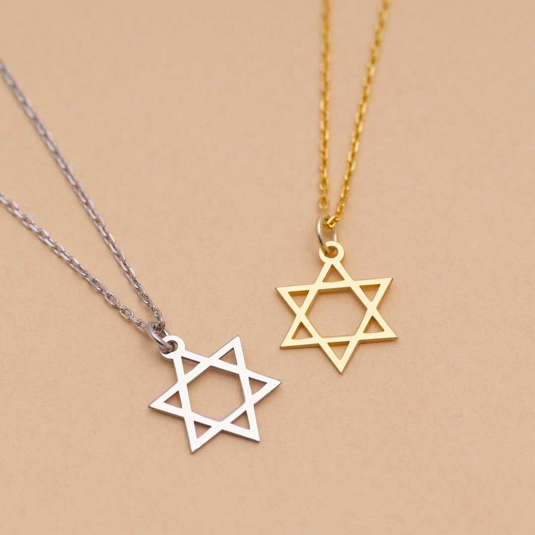 Star of David Necklace, Jewish Star Necklace, Magen David Jewelry ...