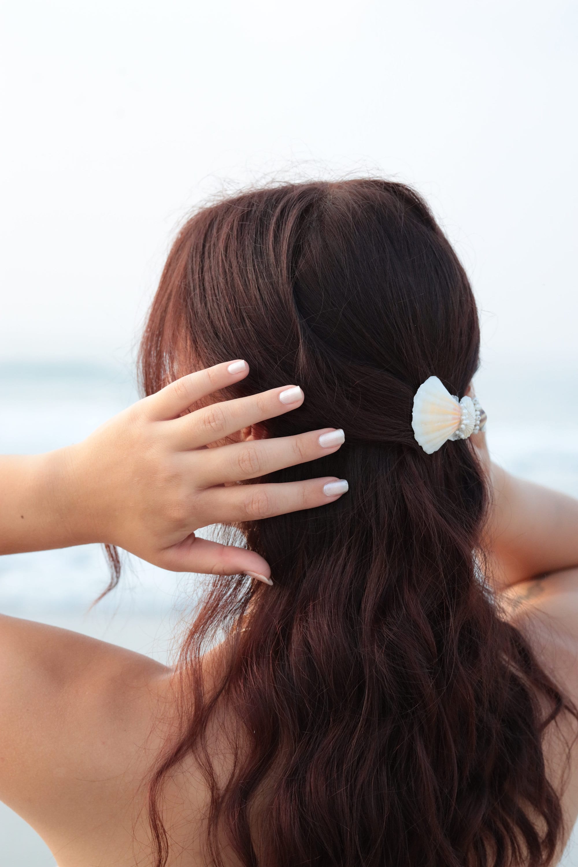 Seashell Hair Clip, Mermaidcore Hair Accessory, Seashell and Pearl Hair ...