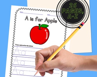 Letters A to Z, Alphabet Worksheets, Tracing, Early Education, Animals ...