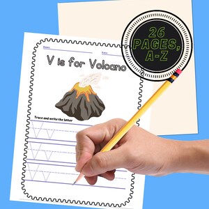 Printable Nature Alphabet Worksheets, Letters A to Z, Tracing, Early ...