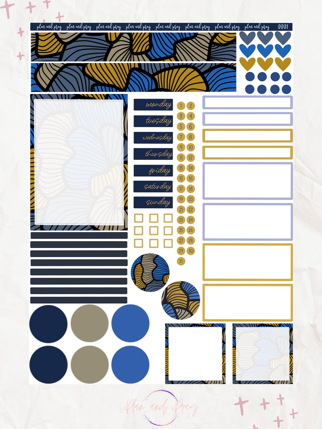Printable Weekly Sticker Kit, Erin Condren, A5 Compact Vertical, Life ...