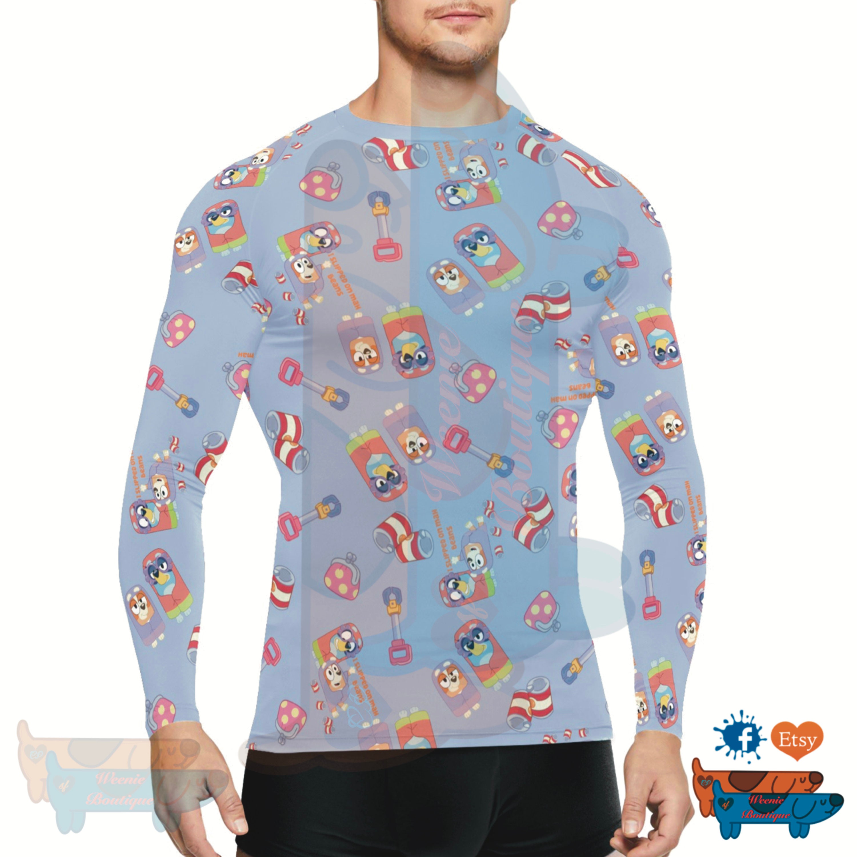 Bluey Rash Guards/ Swim Shirts multiple Sizes - Etsy