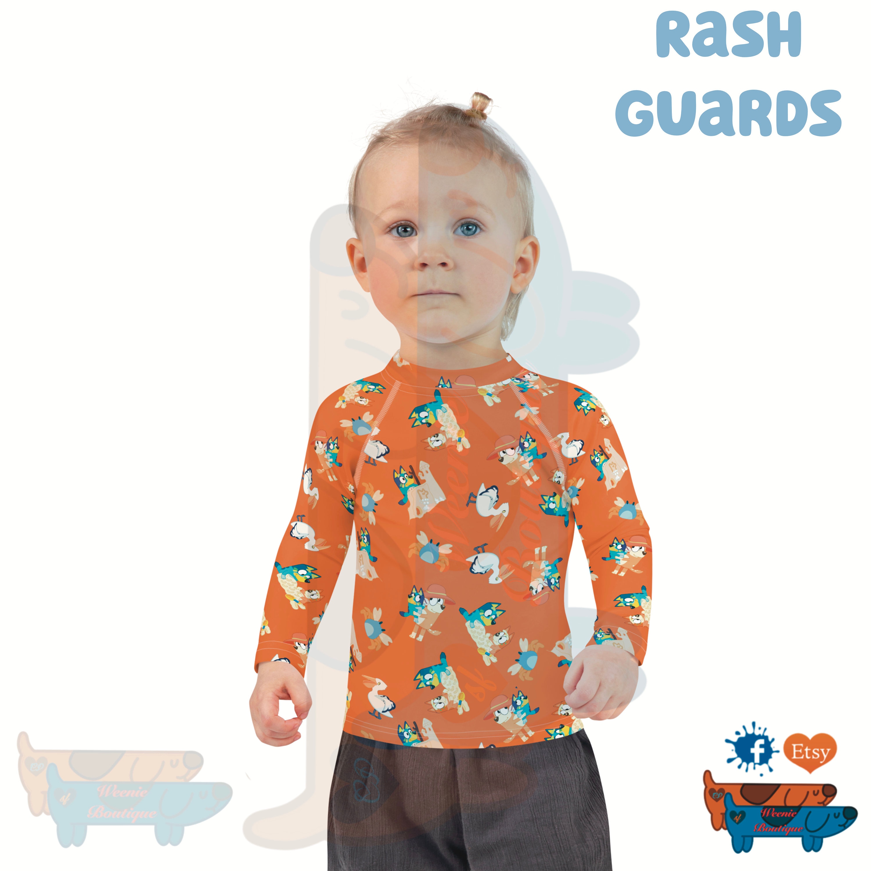 Bluey Rash Guards/ Swim Shirts multiple Sizes - Etsy