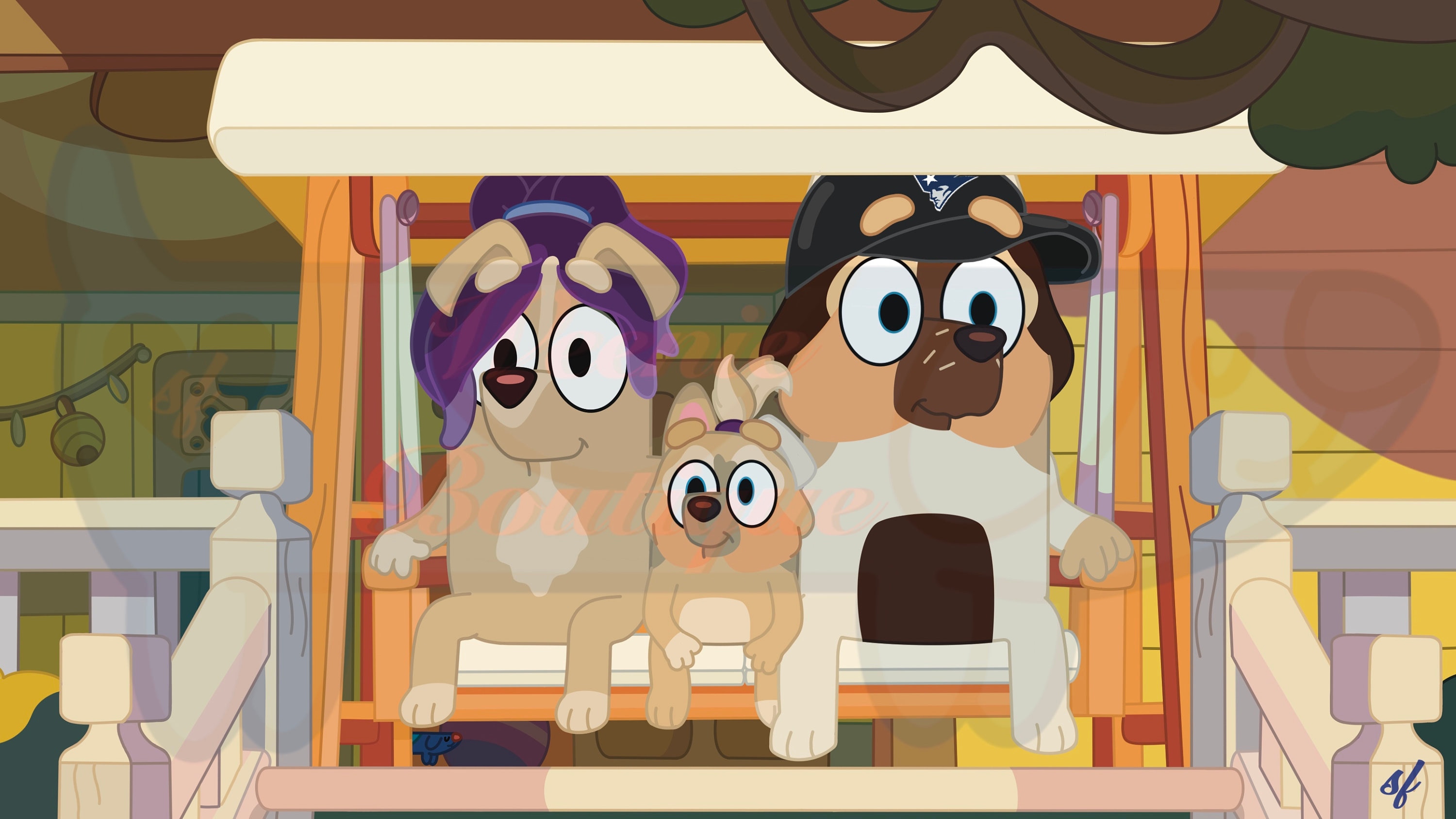 Bluey Portrait/ Family Portrait/ Bluey Your Dog / Professional - Etsy ...