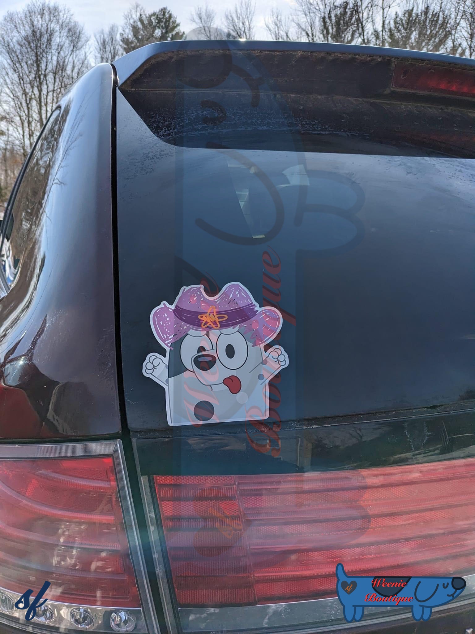 Car Decals Bluey Inspired Blue Dog Decals Bluey Car Decals - Etsy