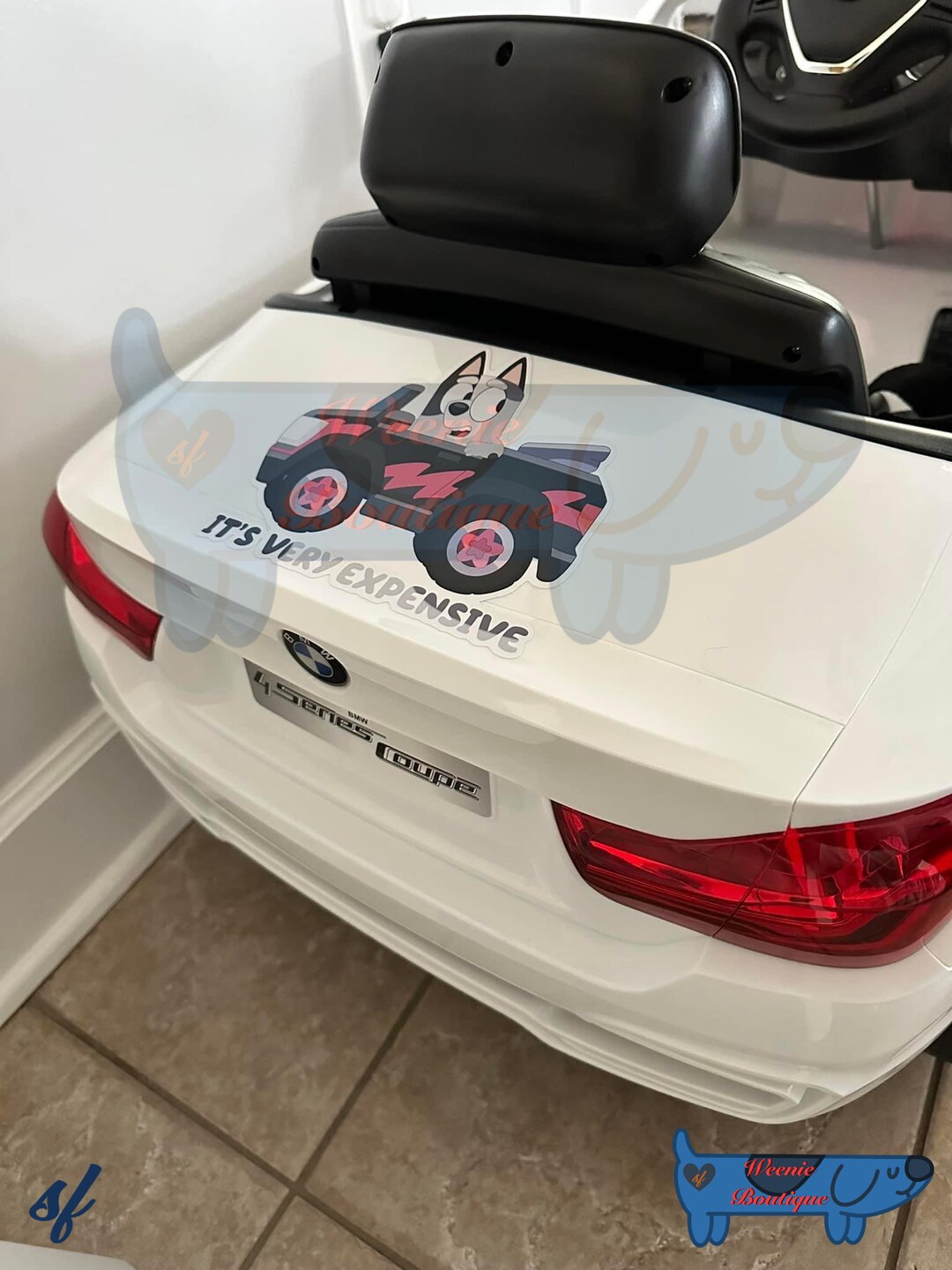 Car Decals Bluey Inspired Blue Dog Decals Bluey Car Decals - Etsy