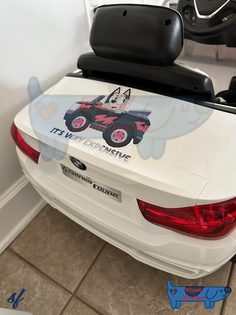 Car Decals Bluey Inspired Blue Dog Decals Bluey Car Decals - Etsy