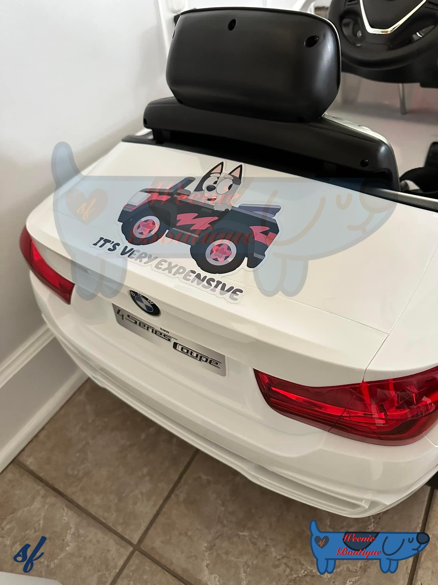 Car Decals Bluey Inspired Blue Dog Decals Bluey Car Decals - Etsy