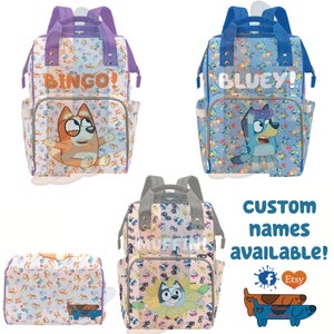 Bluey Backpack/ Diaperbag Bluey Inspired - Etsy