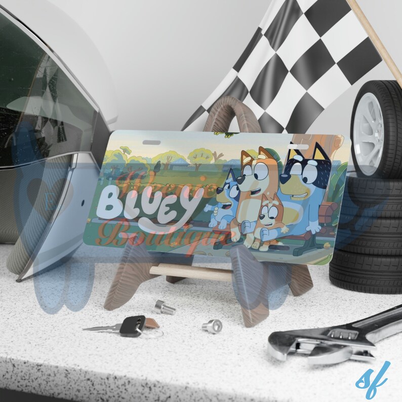 License Plate Bluey Inspired - Etsy