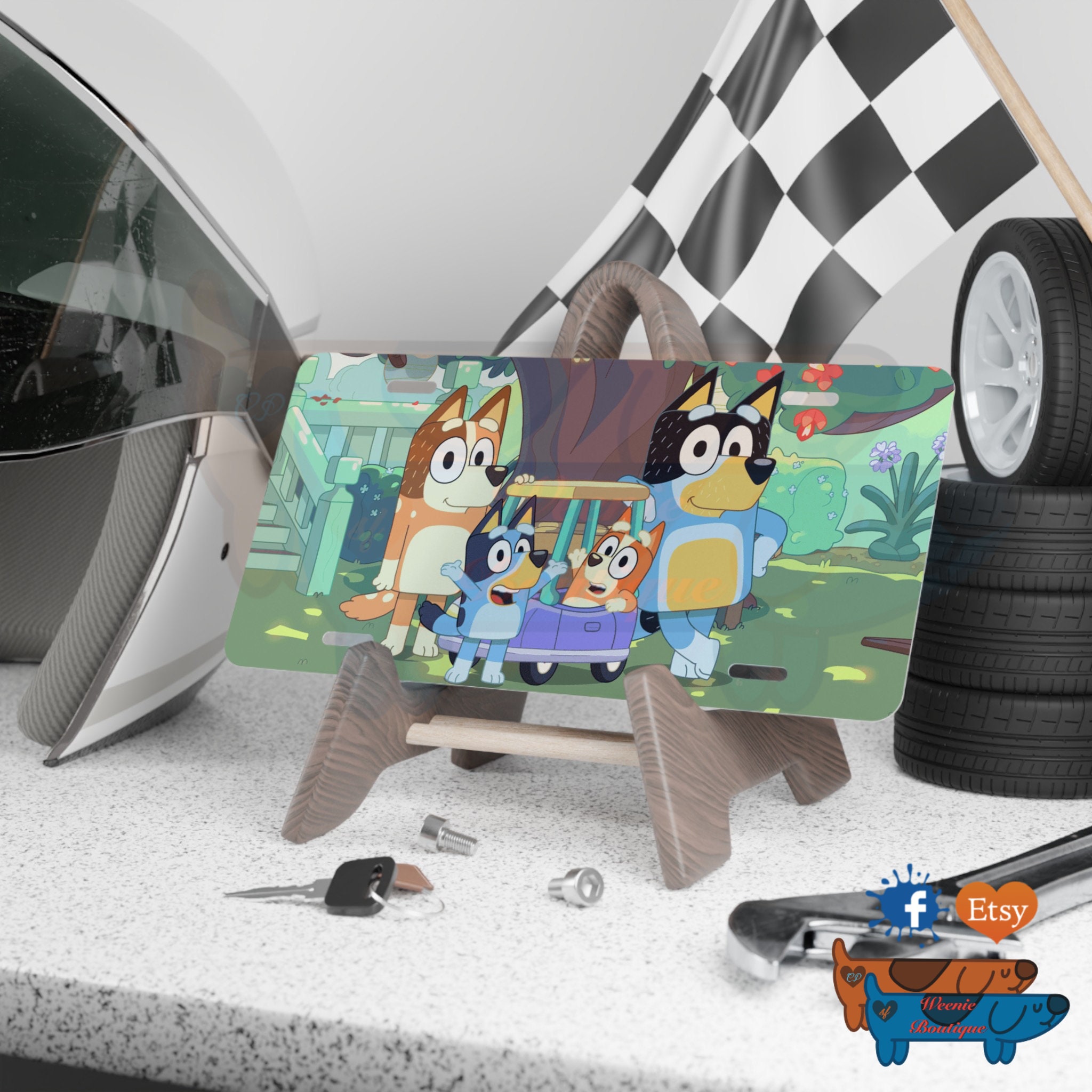 License Plate Bluey Inspired - Etsy