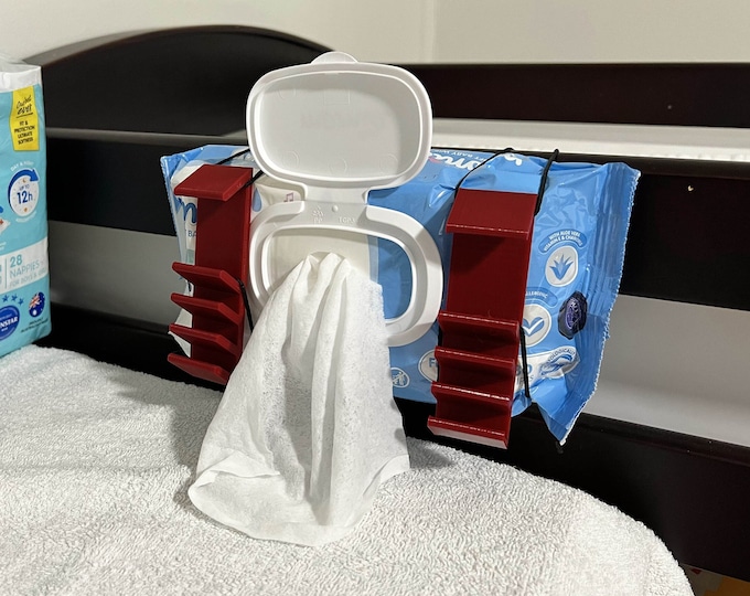 Personalized 3D Printed Baby Wipe Wall Mount, Flushable Wipes Holder ...