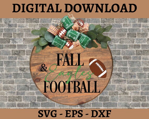Fall SVG Football SVG Fall & Eagles Football Eagles - Etsy