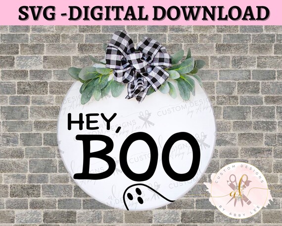 Hey Boo SVG Ghost SVG Halloween SVG Ghost Design Halloween - Etsy