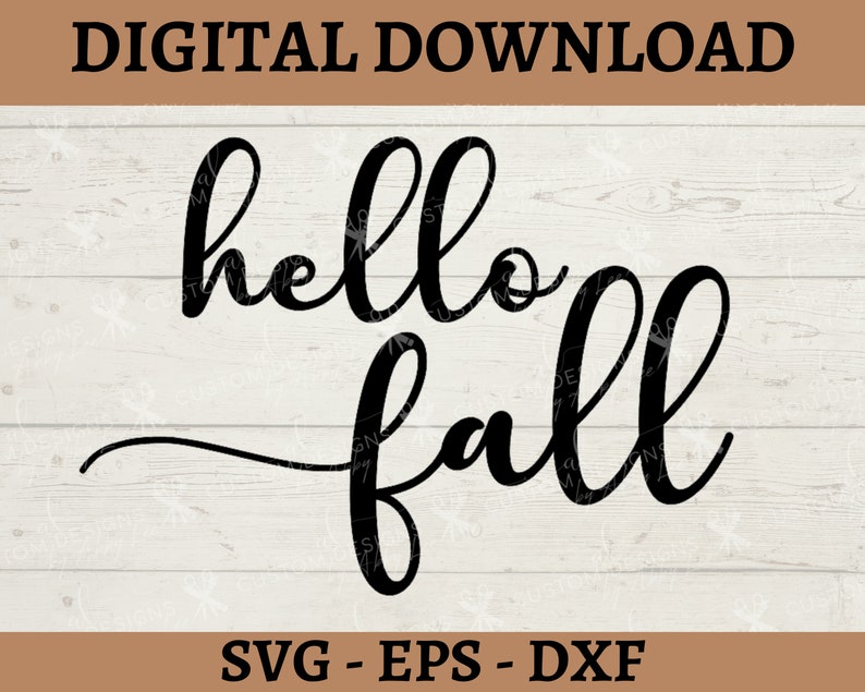 Hello Fall SVG, Door Hanger Svg, Fall Svg, Fall Design, Fall Door ...