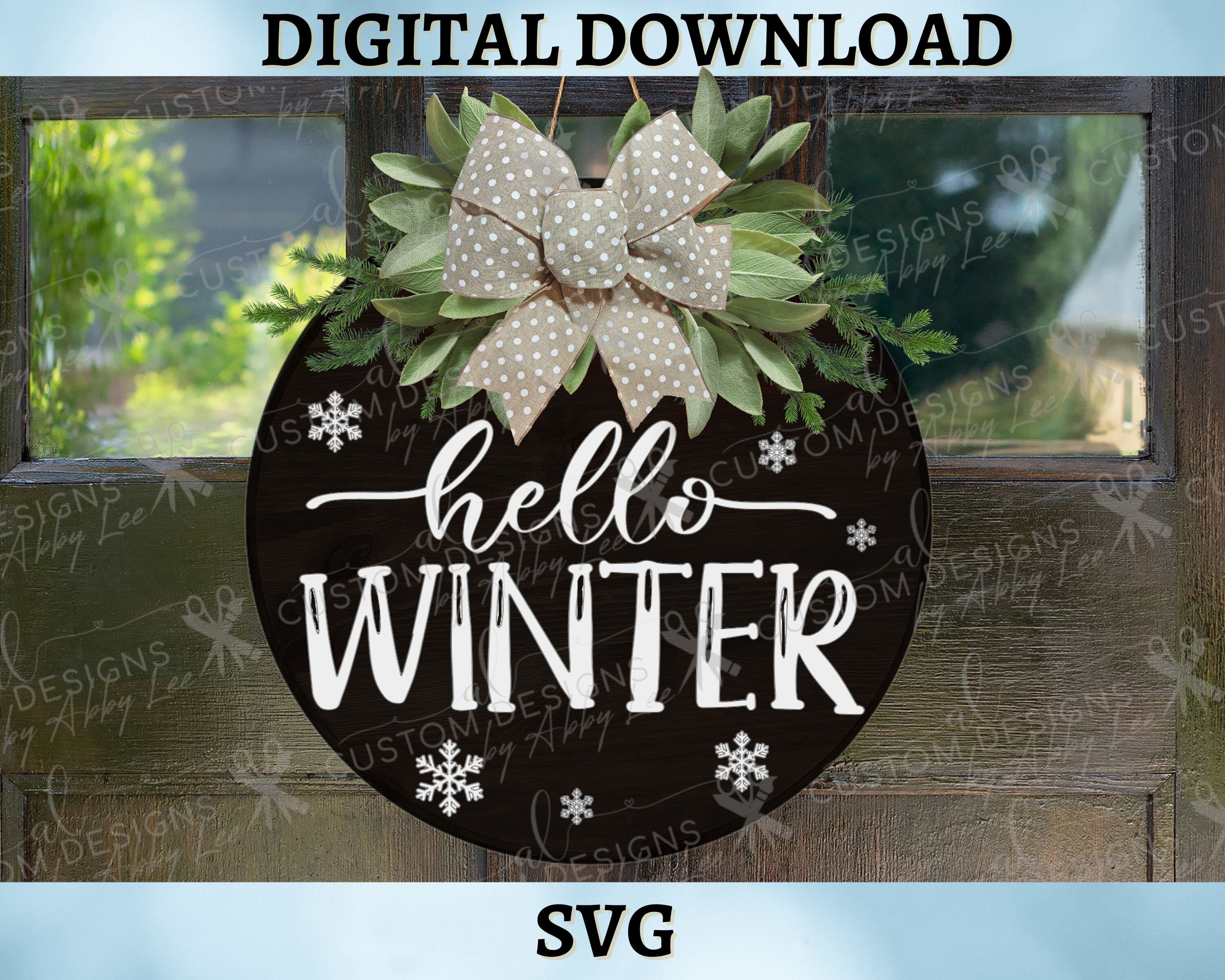 Hello Winter SVG, Winter SVG, Christmas SVG, Merry Christmas, Christmas ...