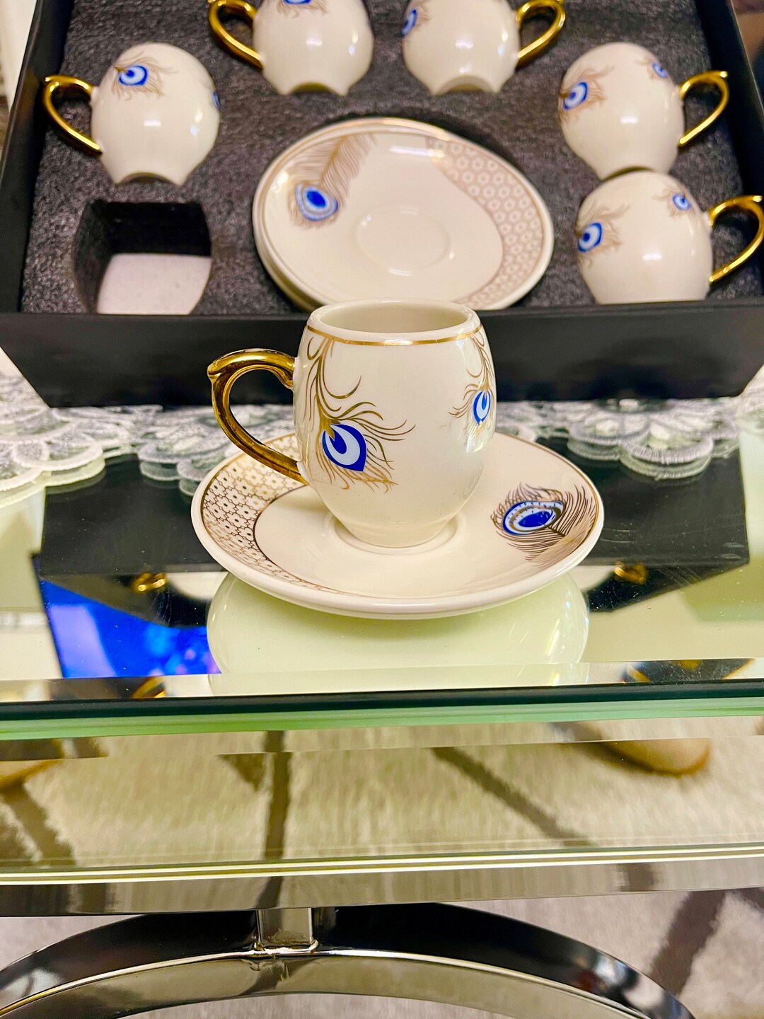 New Evil Eye Coffee Cup Set - Etsy