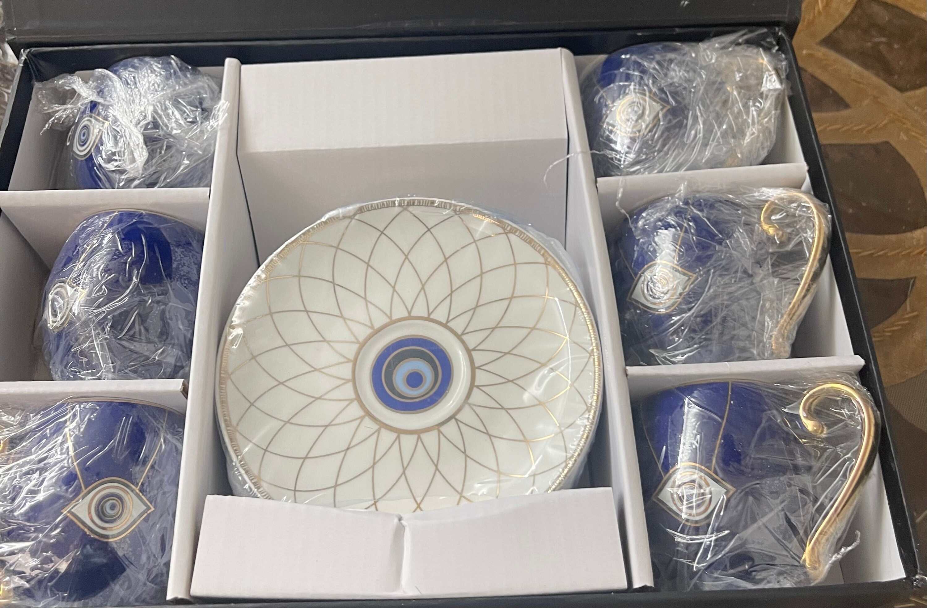 Evil Eye Coffee Cup Set - Etsy