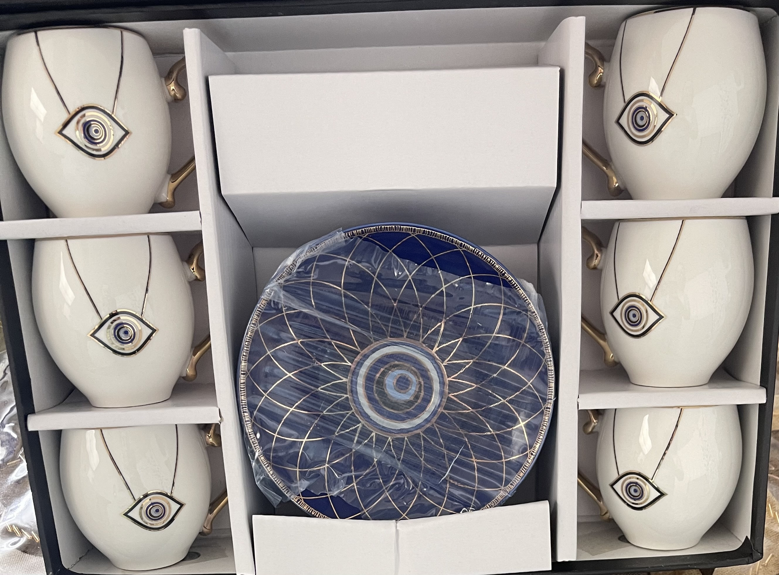 Evil Eye Coffee Cup Set - Etsy