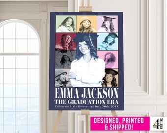 Eras Graduation Sign Graduation Poster Senior Photo Poster Grad Party ...