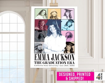 Eras Graduation Sign Graduation Poster Senior Photo Poster Grad Party ...