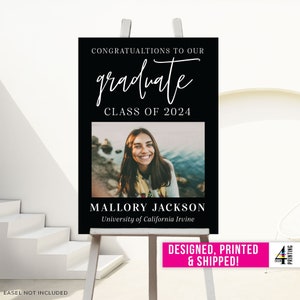 Printed Graduation Party Sign | Graduation Party Signs for Party ...