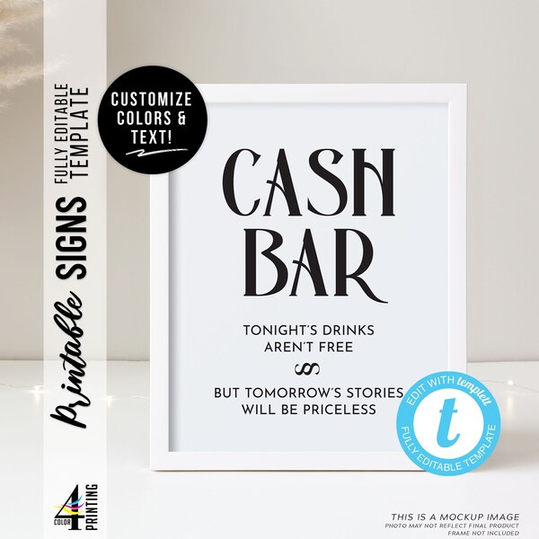 Cash Bar - Etsy