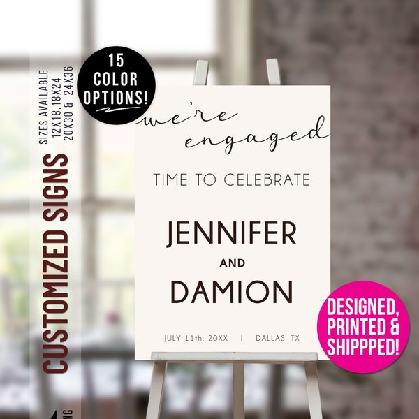 Engagement Poster - Etsy