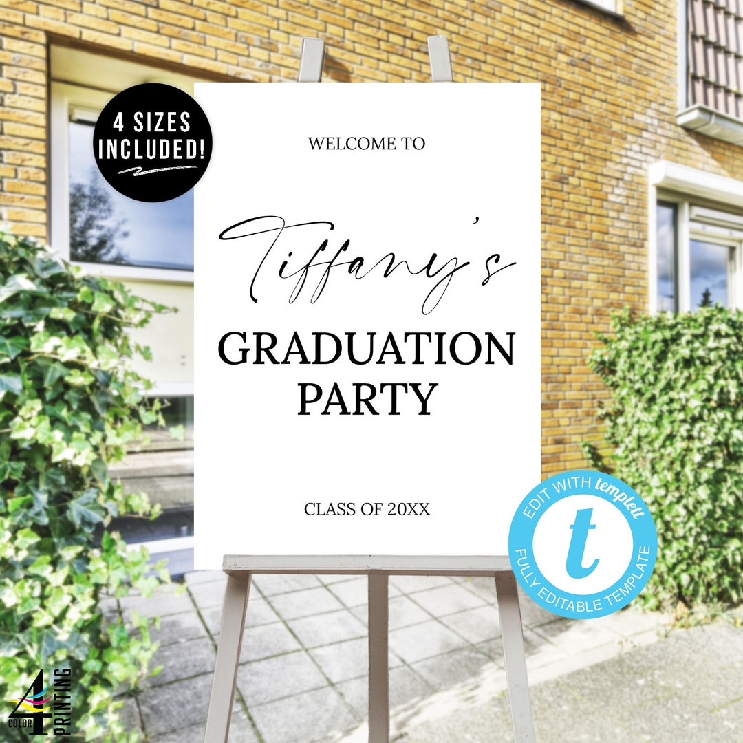Graduation Party Sign | Graduation Sign Printable | Graduation Sign ...
