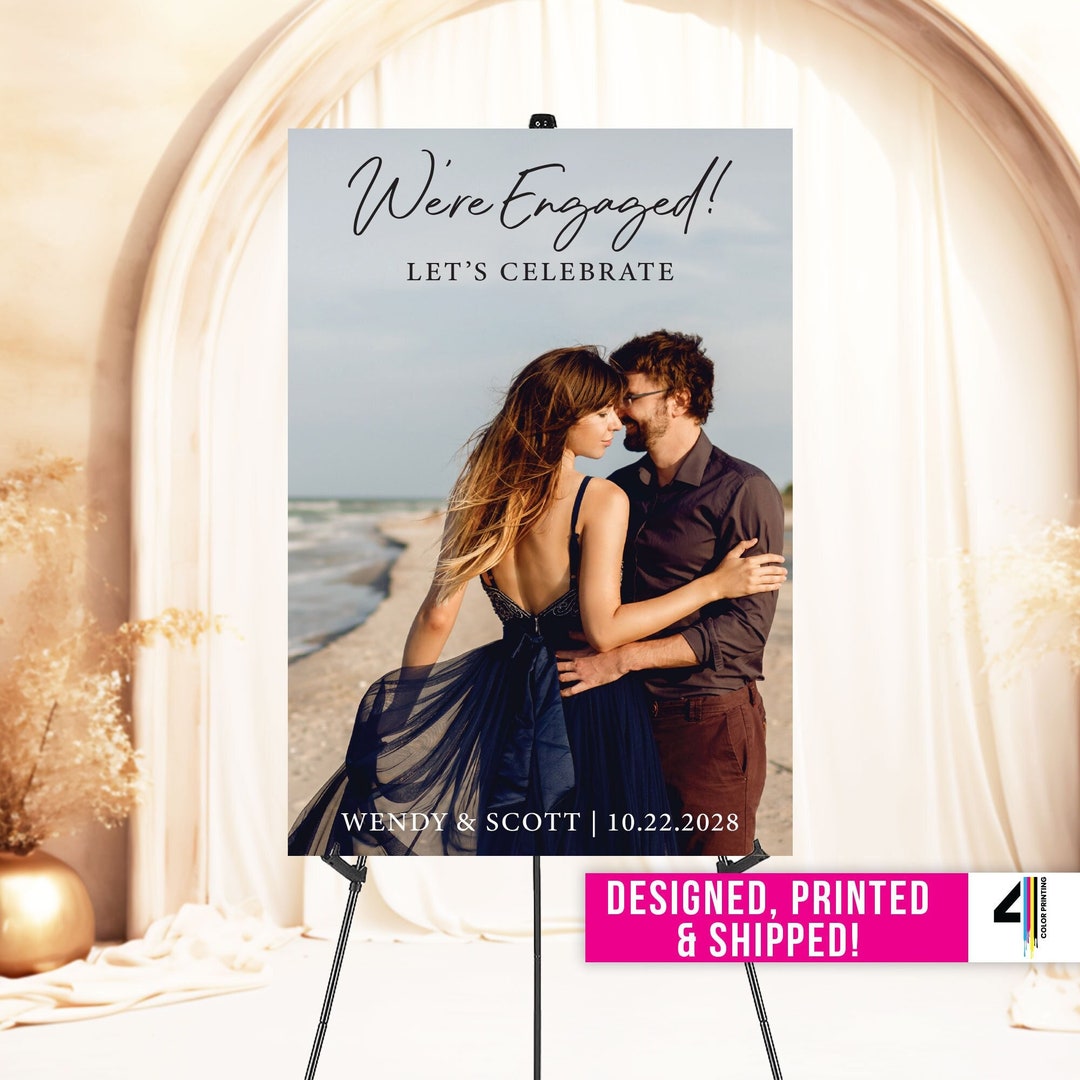 Printed Engagement Party Sign Engagement Party Sign Engagement Party ...