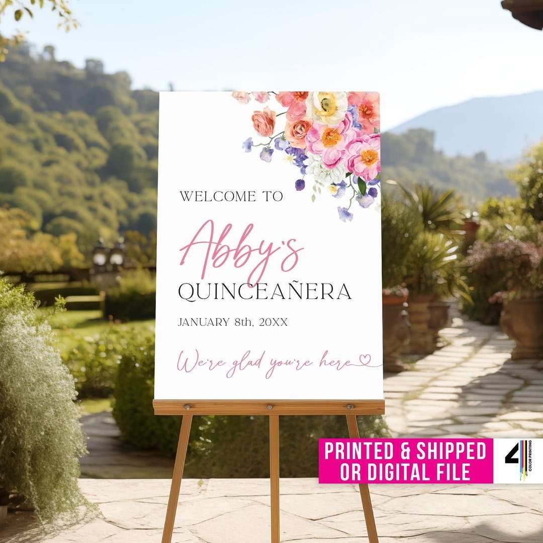Quinceanera Sign Quince Decor Quinceanera Decorations Quinceañera ...