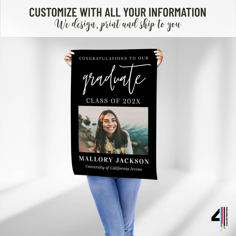 Printed Graduation Party Sign, Graduation Party Signs for Party ...