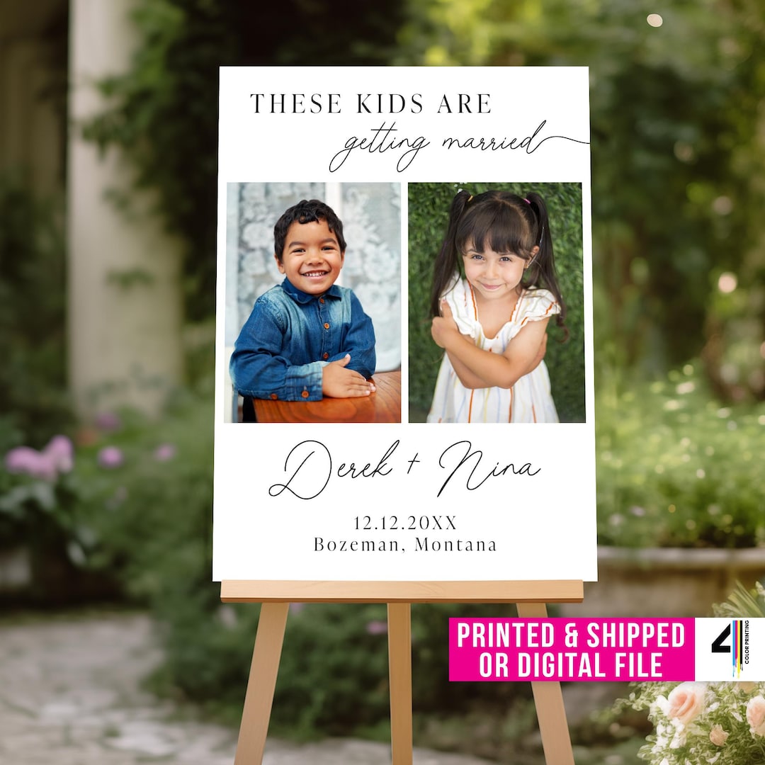 These Kids Are Getting Married Sign, These Kids Are Engaged, Engagement ...