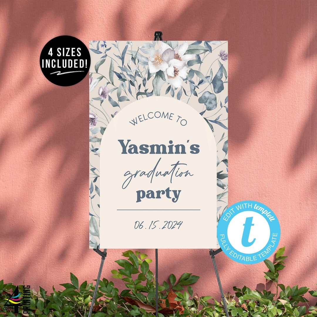 Graduation Party Sign | Graduation Sign Printable | Graduation Sign ...