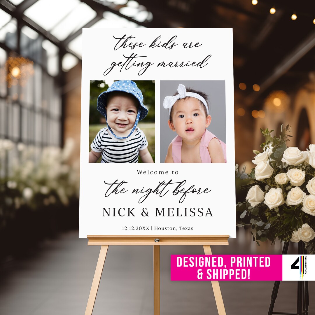 These Kids Are Getting Married Rehearsal Dinner Welcome Sign - Etsy