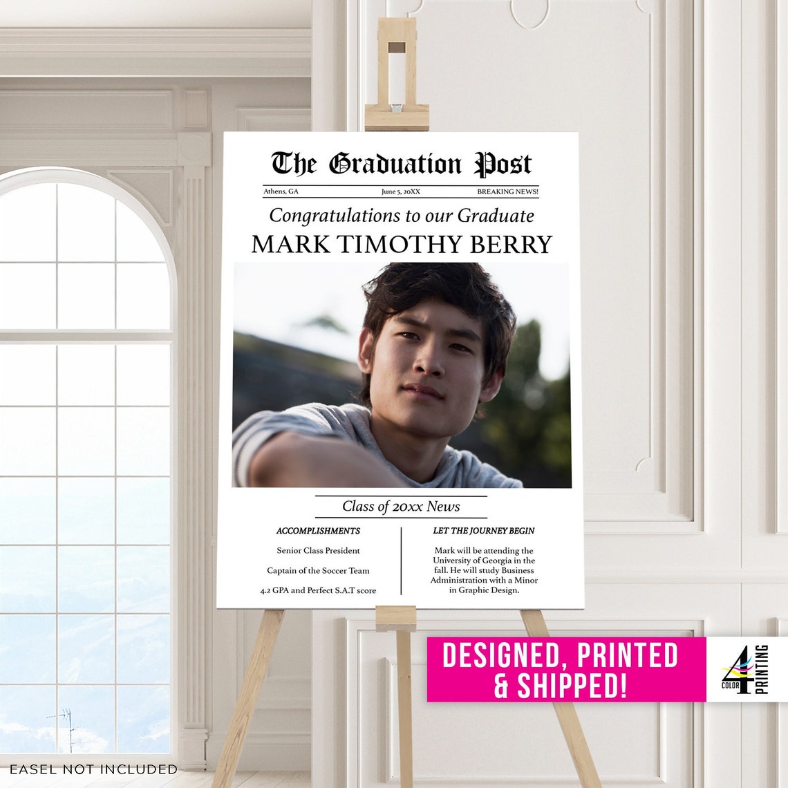 Printed Graduation Party Sign Graduation Party Sign Graduation Poster ...