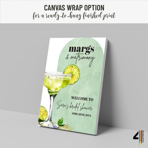 Margs and Matrimony Sign Bridal Shower Welcome Sign Bridal Shower Sign ...