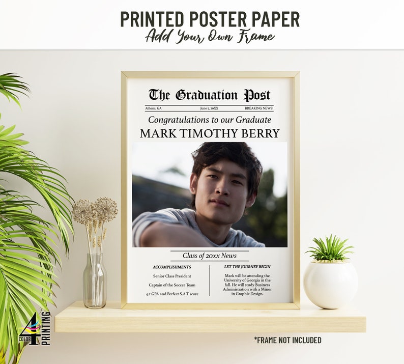 Printed Graduation Party Sign Graduation Party Sign Graduation Poster ...