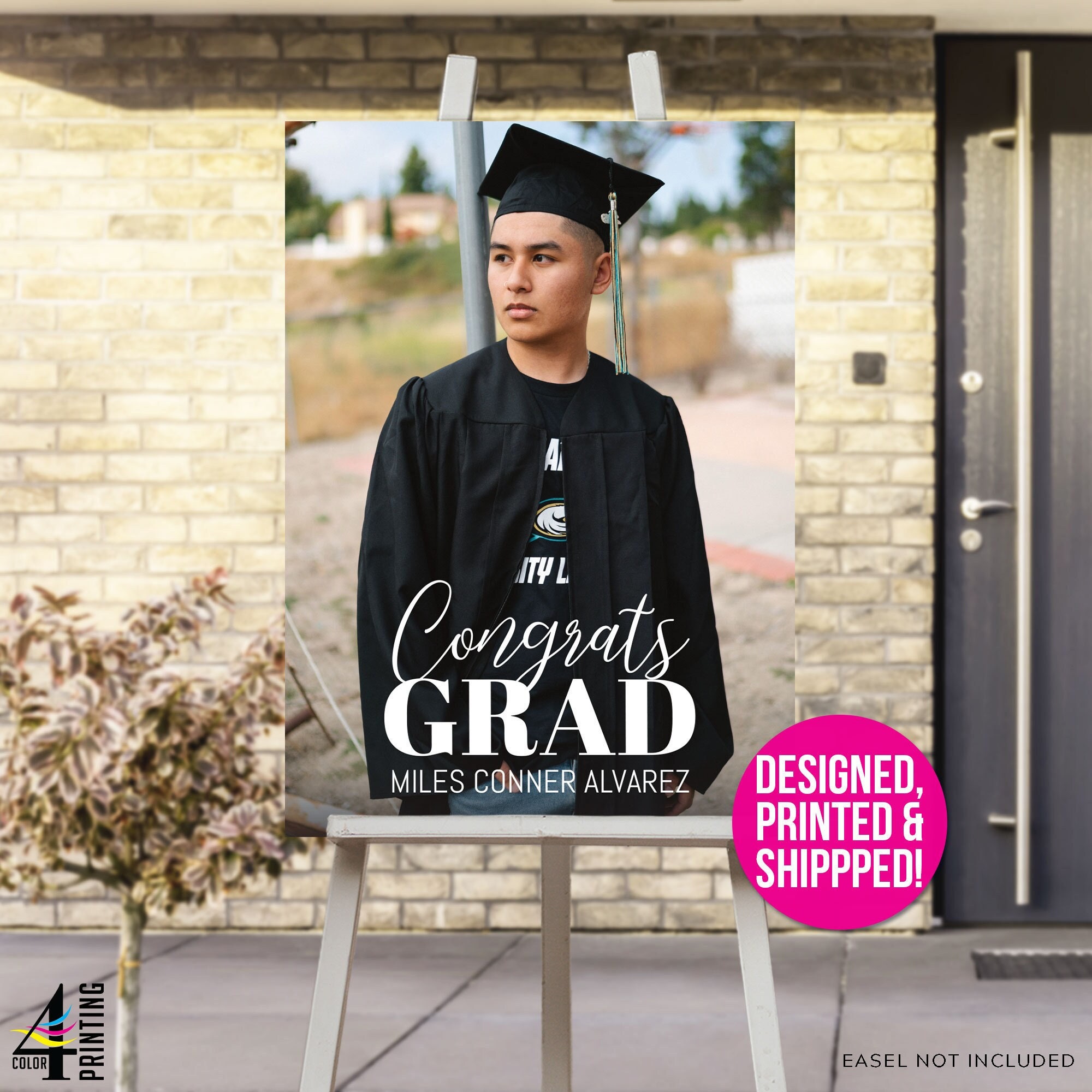 Printed Graduation Party Sign Graduation Foam Board Graduation Party ...
